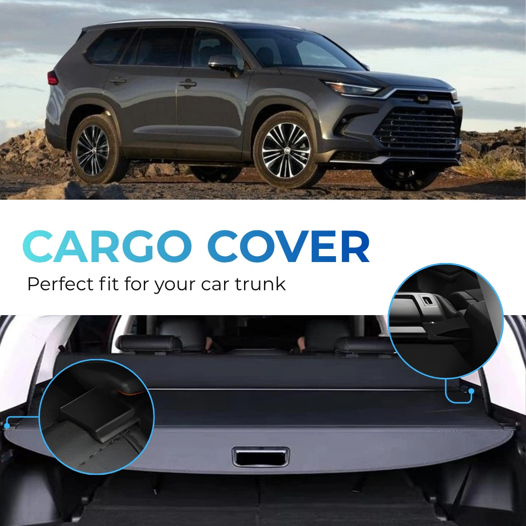 Universal Fit Rear Trunk Security Cover – Retractable Cargo Shade with ...