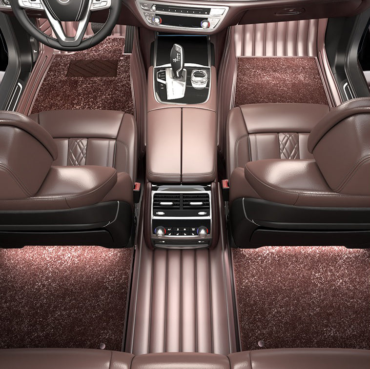 Leather Custom Full Set Car Floor Mats | Full Wrap-Around Car Mat ...