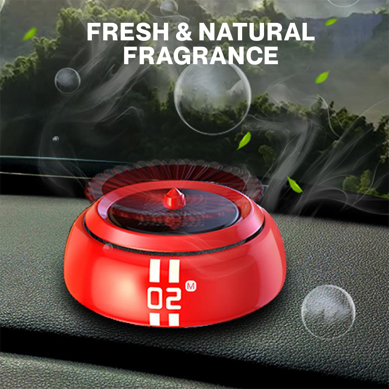 Solar-Powered Spinning Aromatherapy Diffuser Car Air Freshener – AutoPrimez
